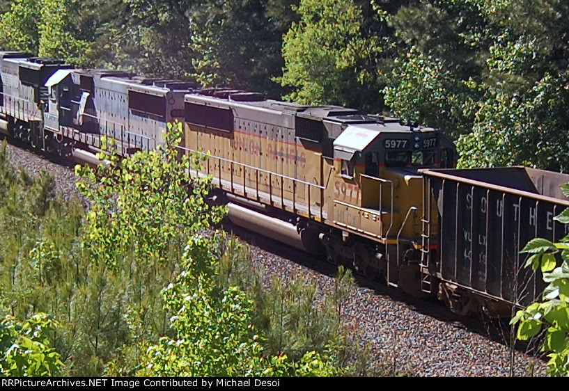 HLCX SD-60 #5977 is last out on a westbound on the bypass